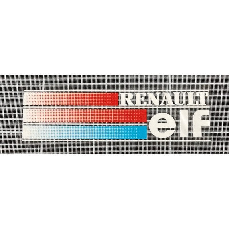 Sticker RENAULT ELF vitre arrière