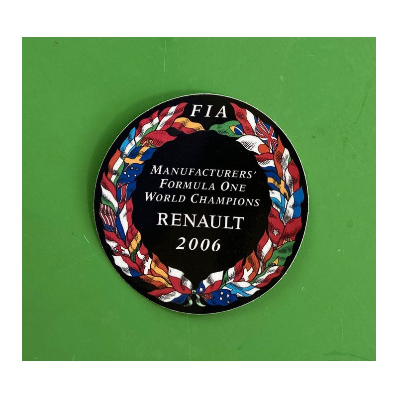 Sticker FIA World Champion Renault 2006