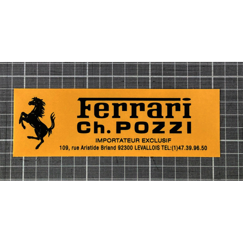 Sticker Ferrari Ch Pozzi