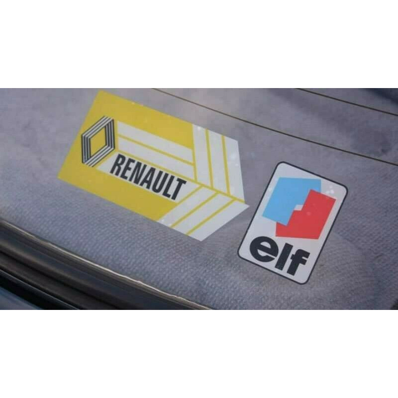 sticker RENAULT ELF rear window