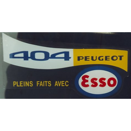 Peugeot trusts Esso sticker