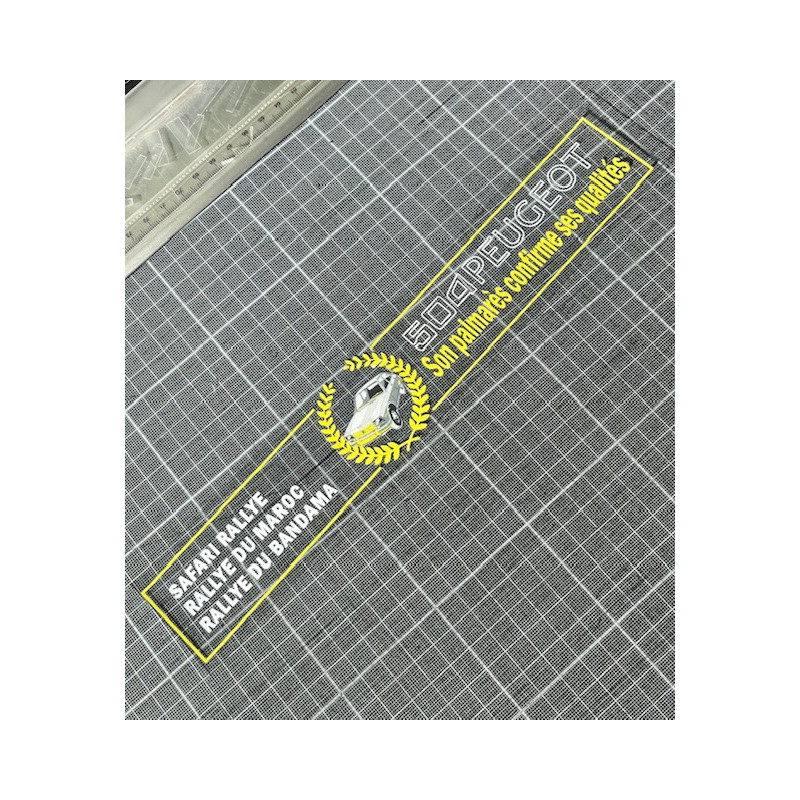 Peugeot 504 track record sticker