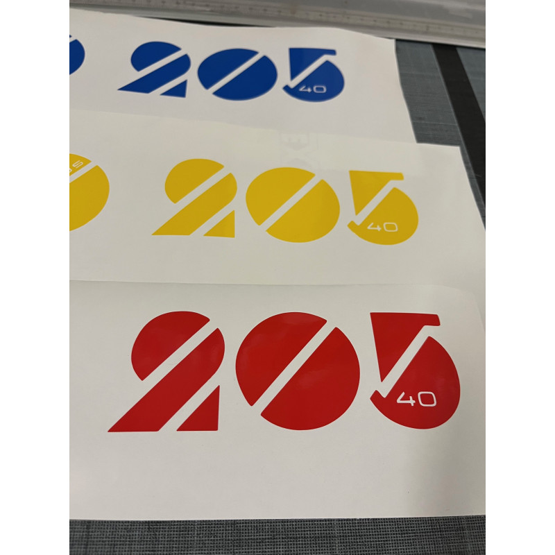 Peugeot 205 40 years stickers