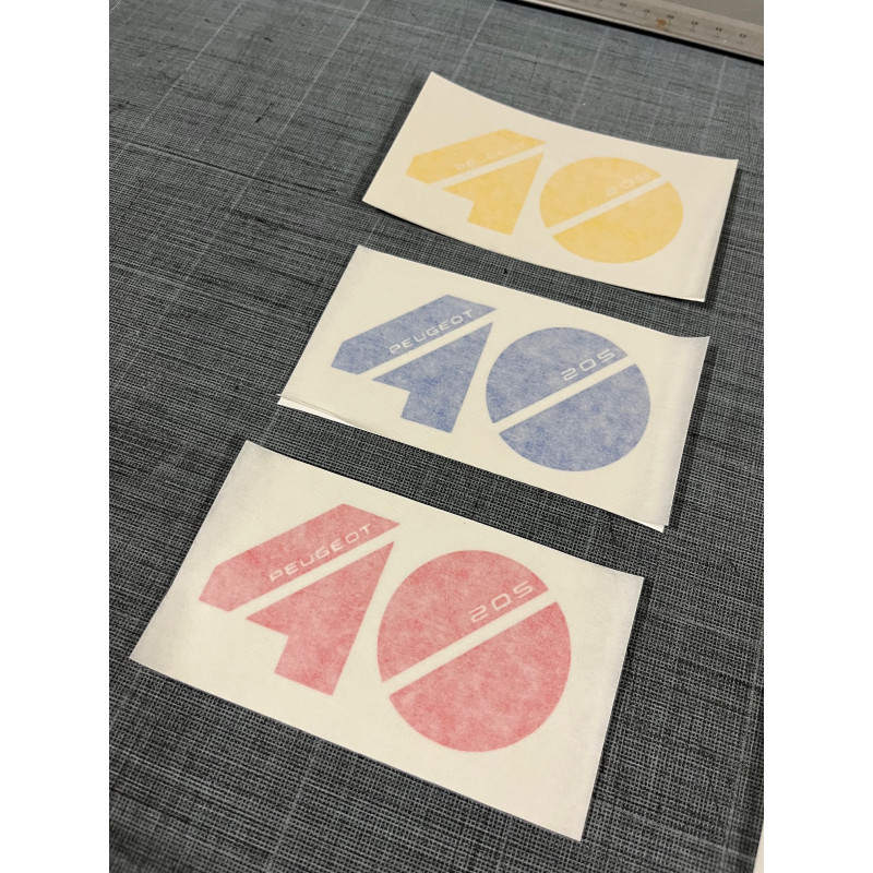 Peugeot 205 40 years stickers
