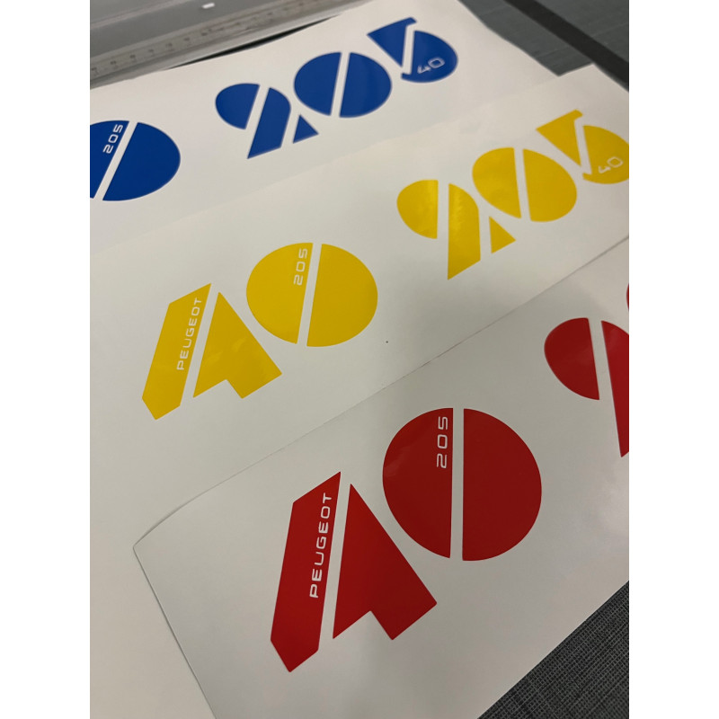 Peugeot 205 40 years stickers